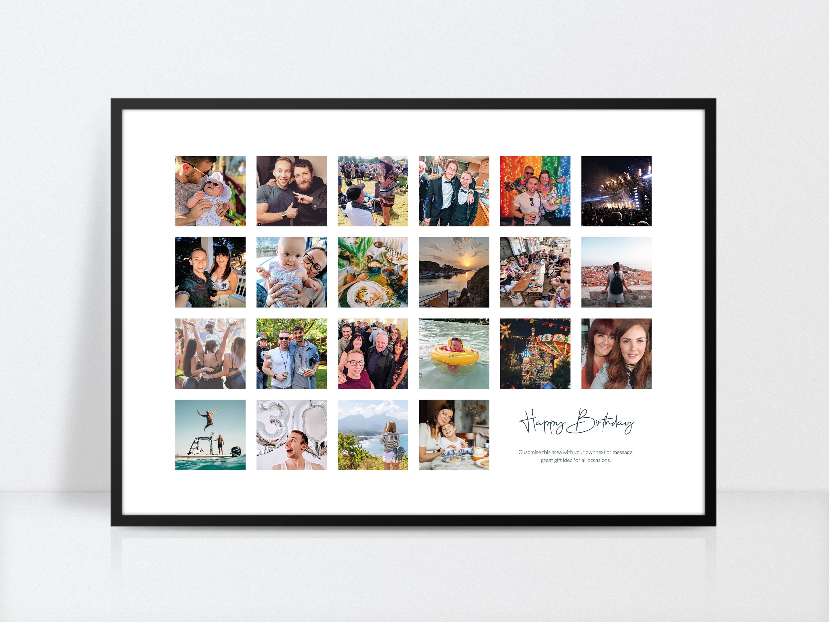 Custom Instagram Style Photo Collage Print Personalised Photo - Etsy