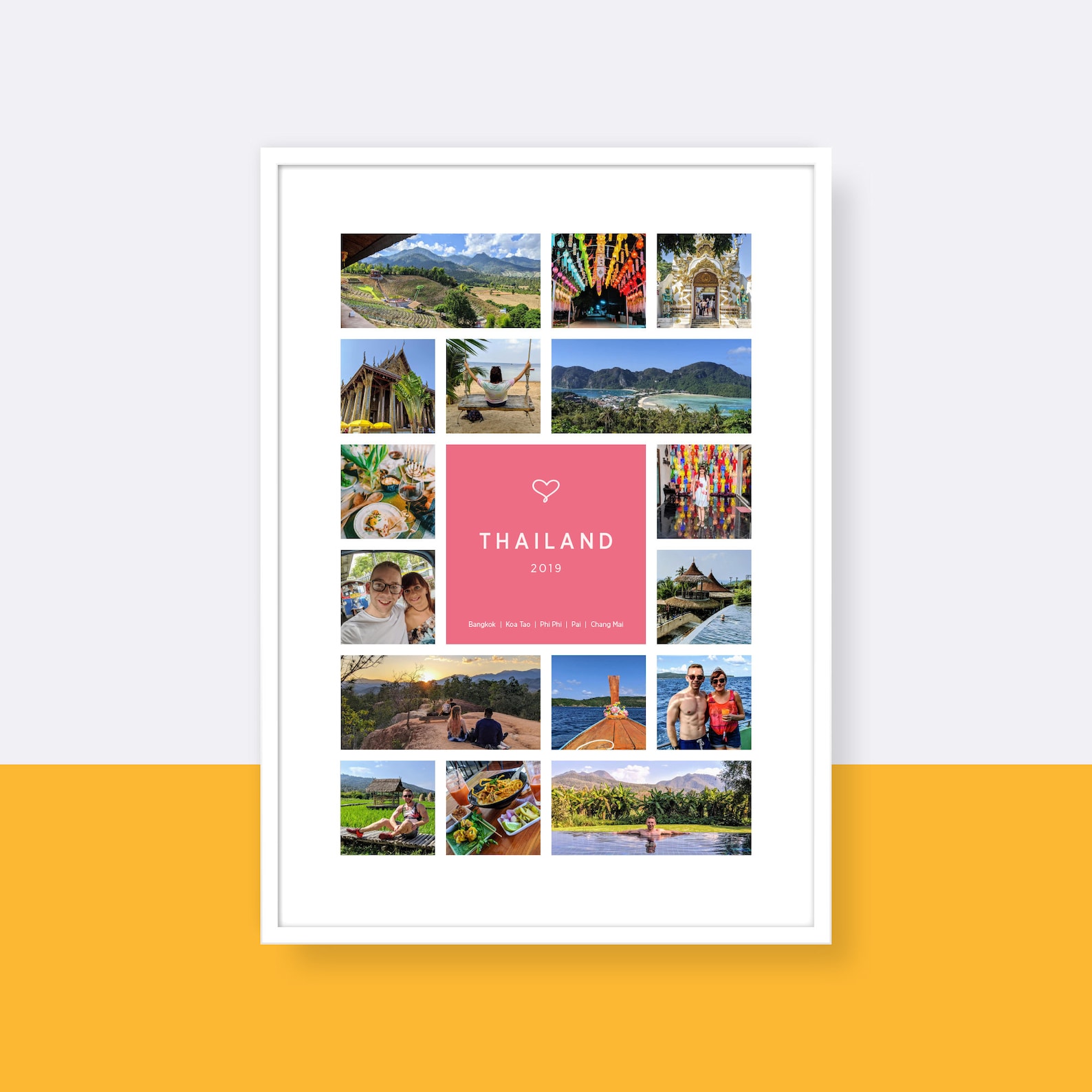 Custom travel collage Holiday photo montage Personalised | Etsy