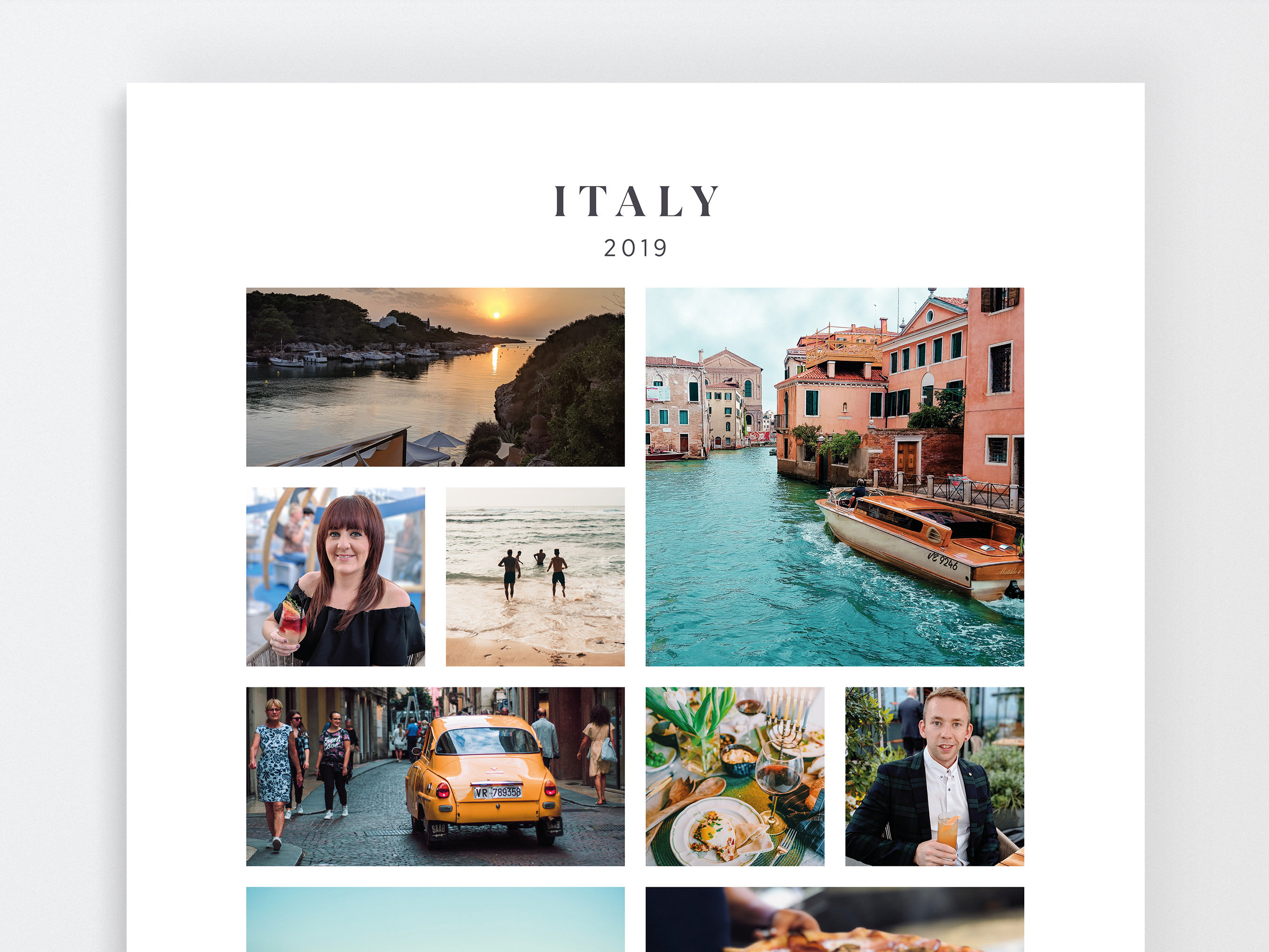 Personalised Travel Photo Collage Holiday Photo Print - Etsy