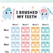 Printable I Brushed My Teeth Chart, Kids Teeth Brush Tracker, Teeth ...