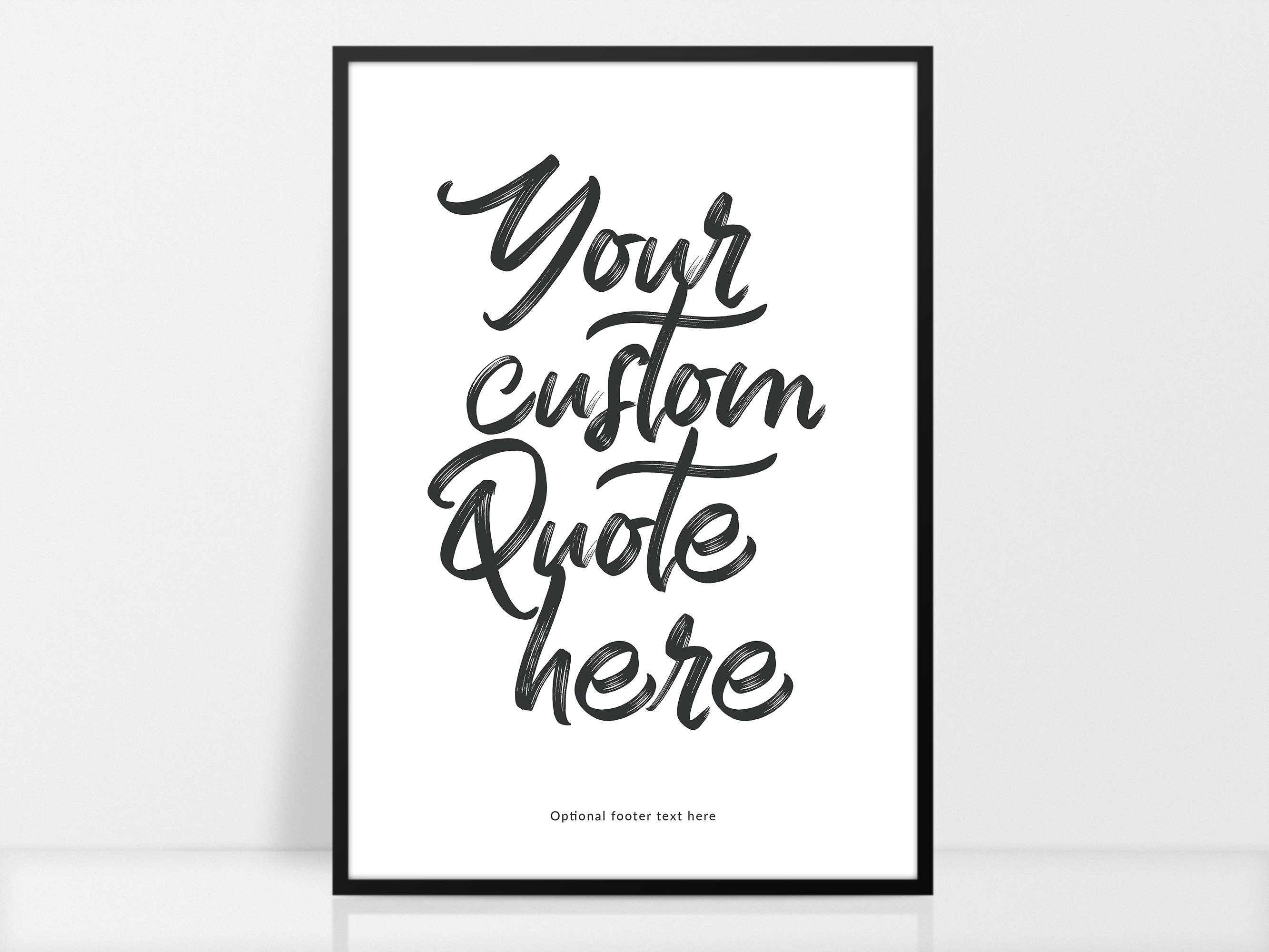 Custom Quote Print Personalised Text Art Your Quote Here | Etsy