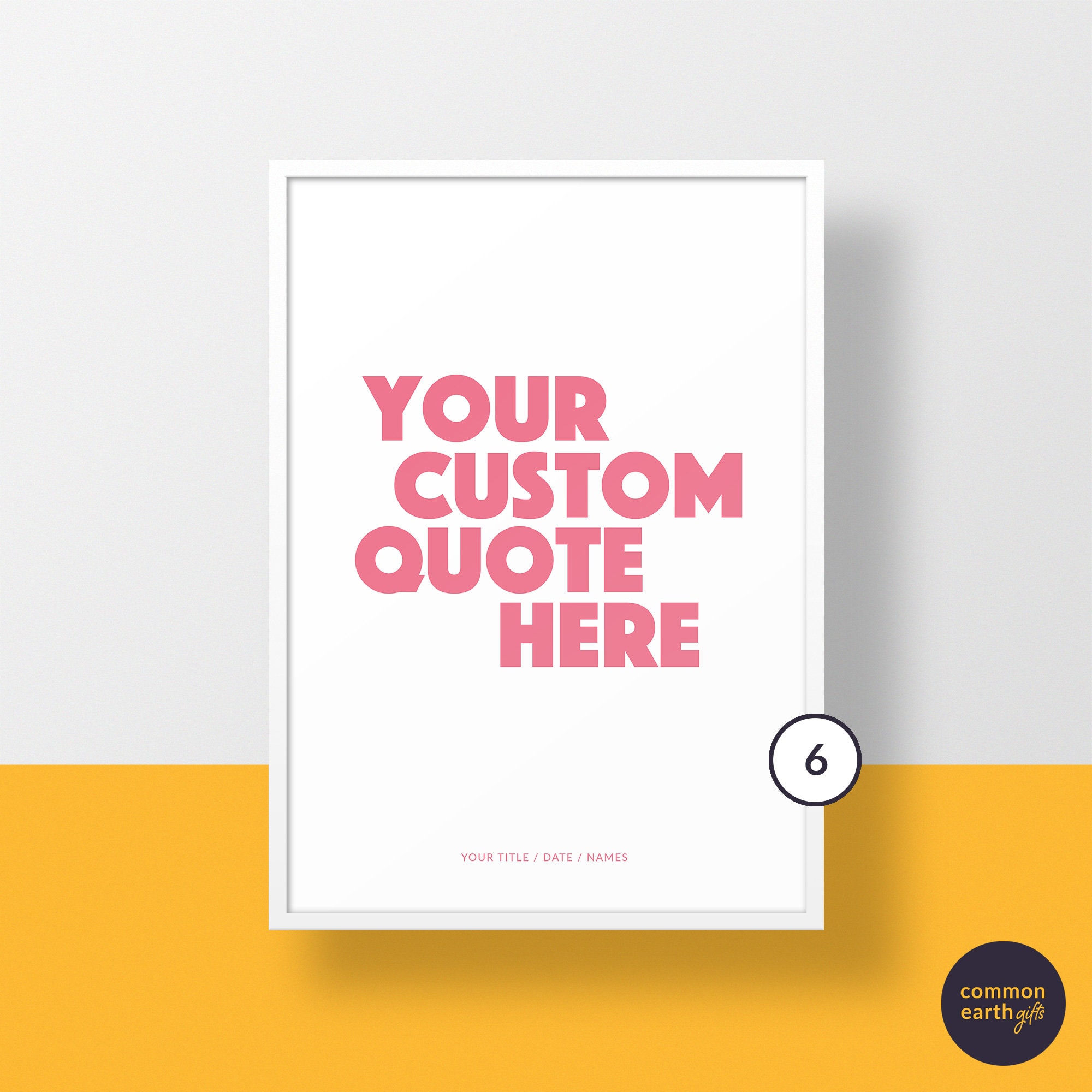 Custom Quote Print Personalised text art Your quote here | Etsy
