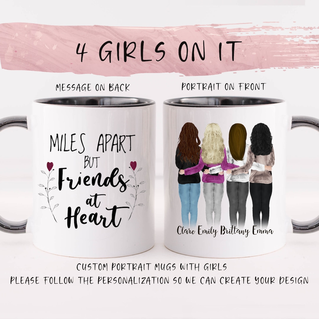 4 Best Friend Mug - 4 Best Friends Gift - Friendship Mug - Best Friend ...