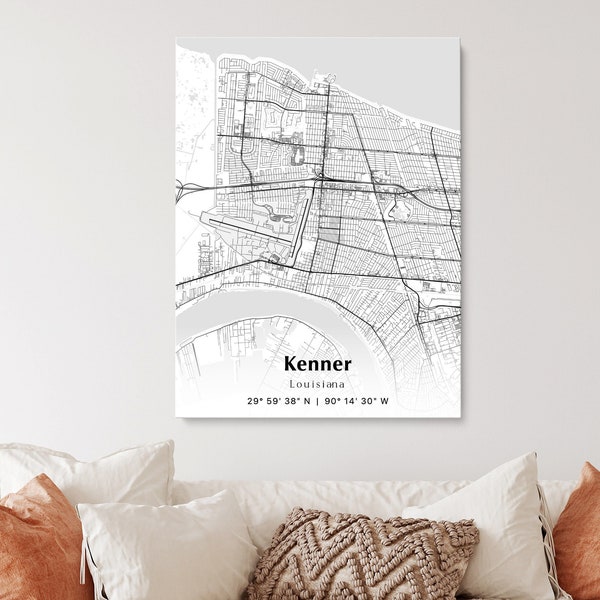 Kenner Street Map - Etsy