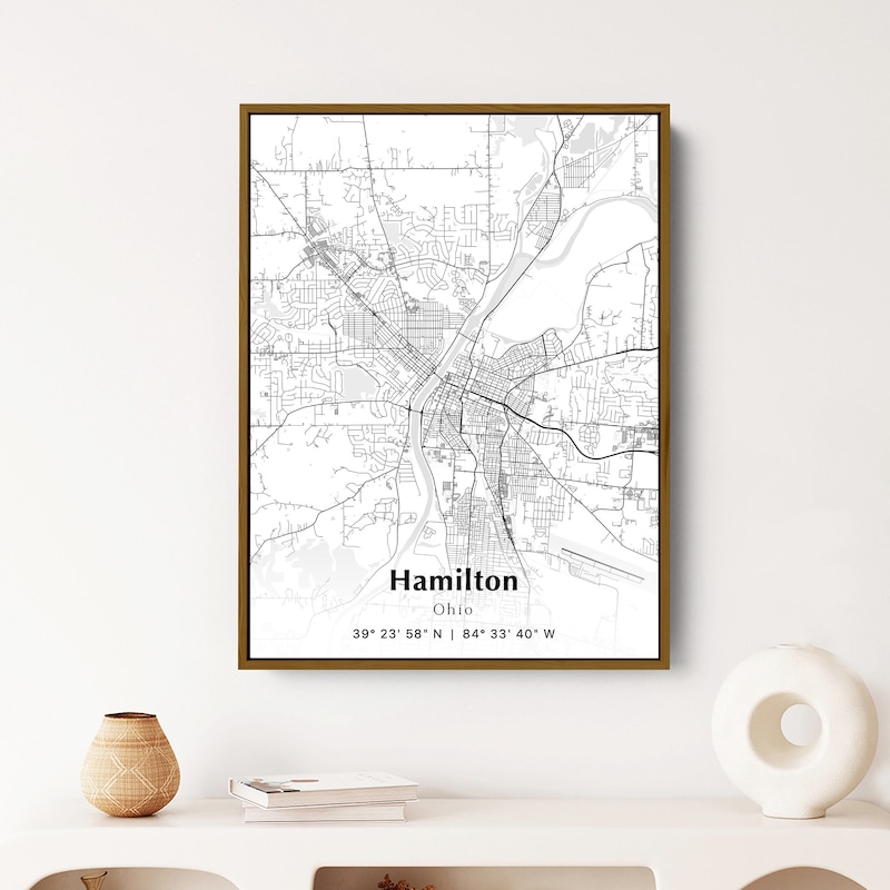 Hamilton Map Usa - Etsy