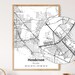 Henderson City Map Print, Henderson Nevada Map Poster, USA City Street ...