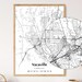 Vallejo City Map Print, Vallejo California Map Poster, USA City Street ...