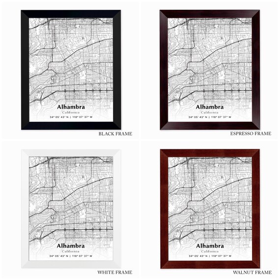 Alhambra California Map