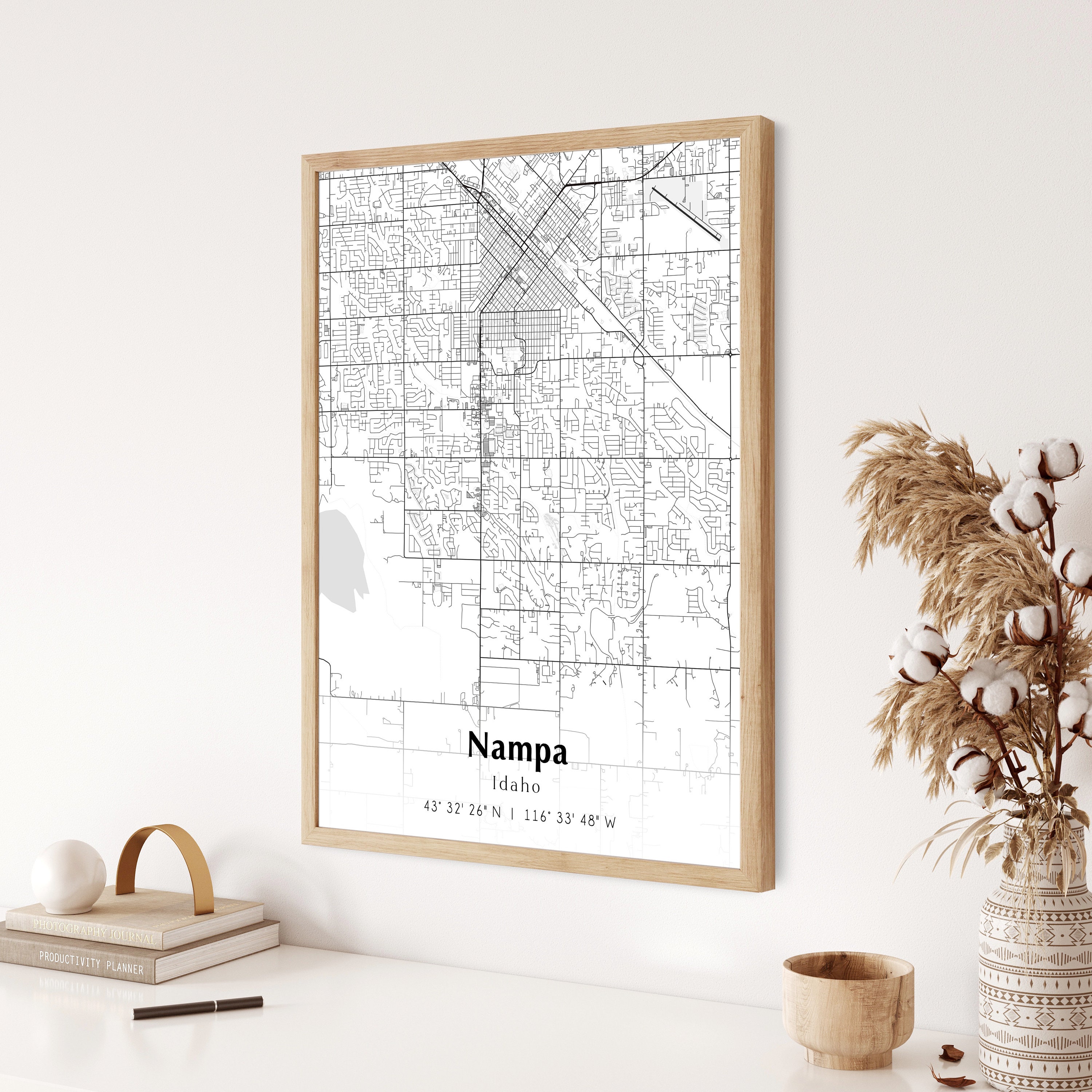 Map of Nampa Idaho Digital File Nampa City Printable Map - Etsy