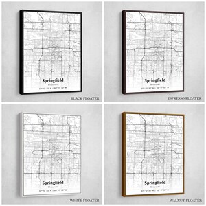 Springfield City Map Print, Springfield Missouri Map Poster, USA City ...
