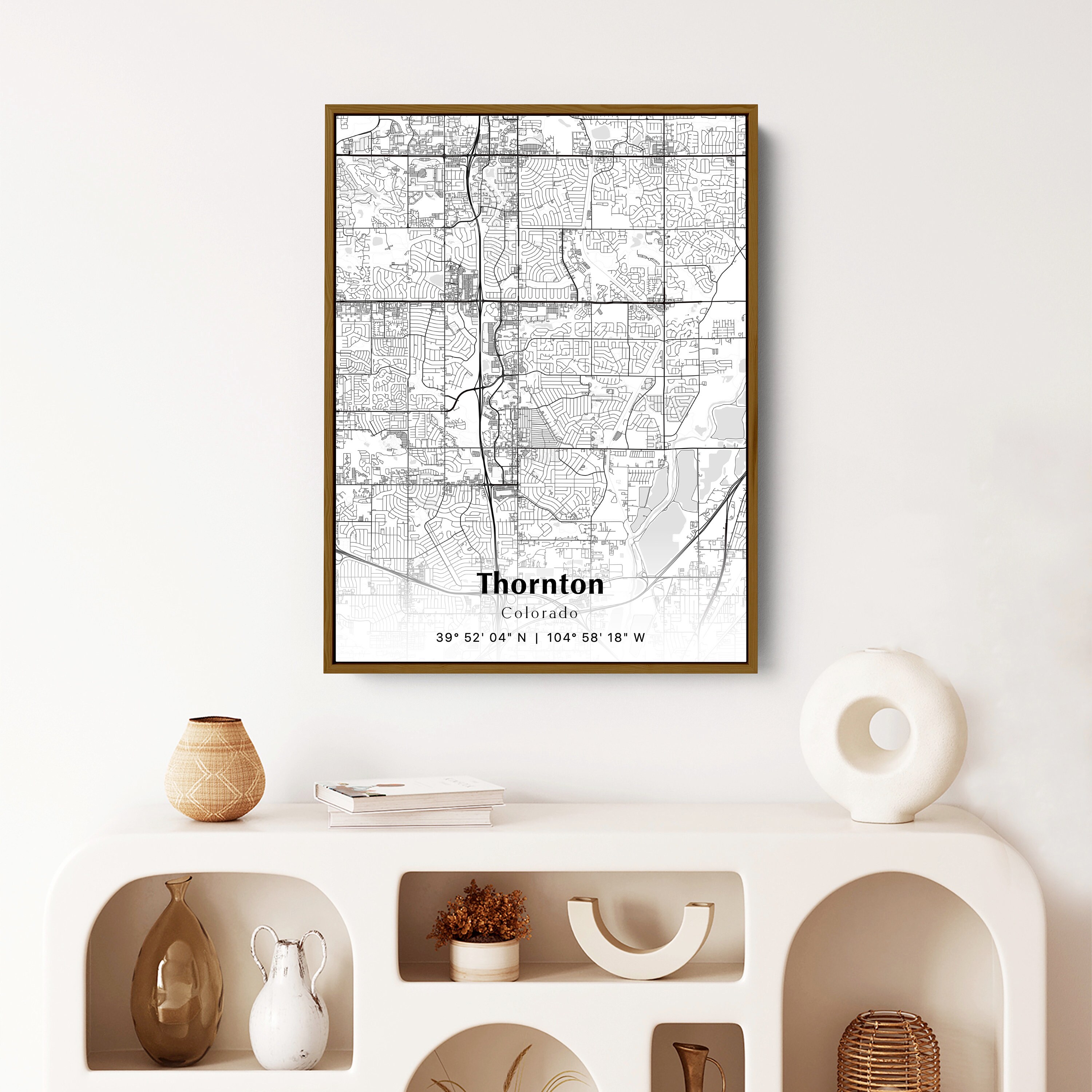 Thornton City Map Print, Thornton Colorado Map Poster, USA City Street ...