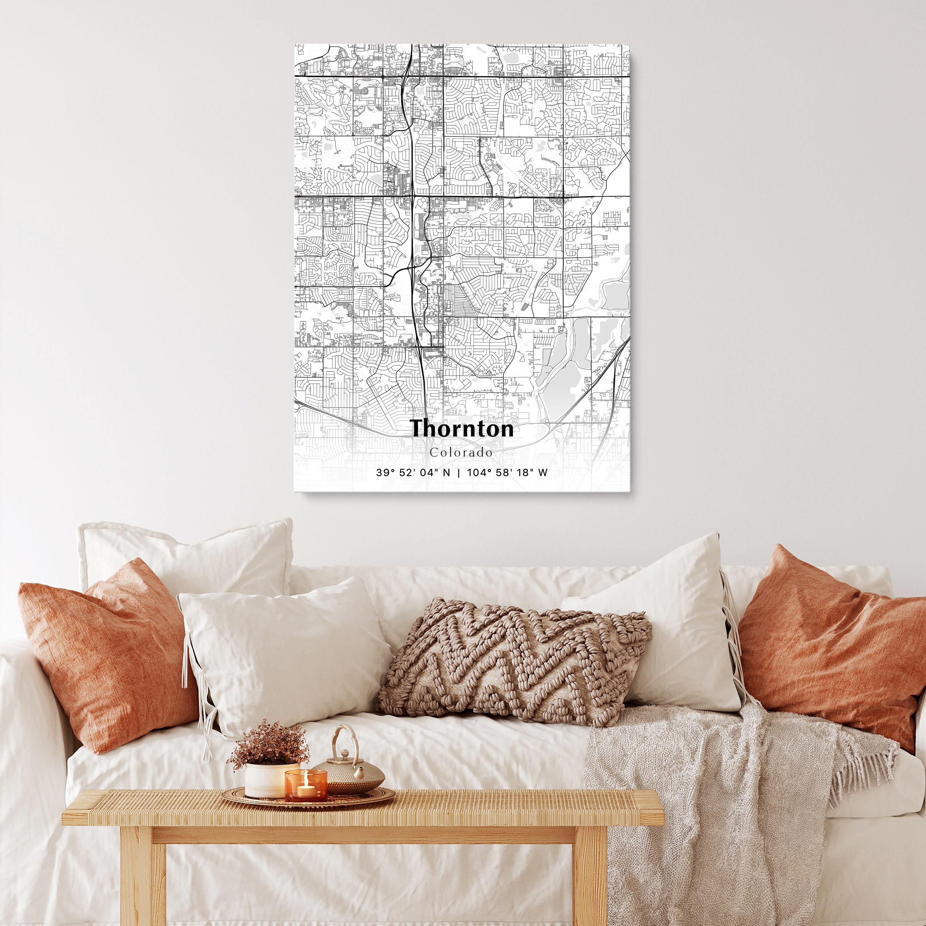 Thornton City Map Print, Thornton Colorado Map Poster, USA City Street ...