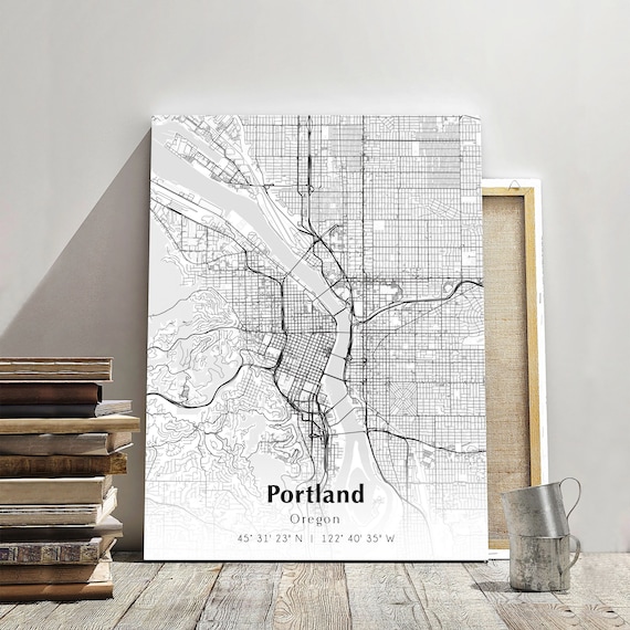Portland City Street Map Maps Of Downtown Portland Oregon