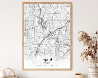 Tigard Map Poster - Etsy