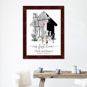 Custom Home Map, Our First Home, First Time Home Buyer, Personalized ...