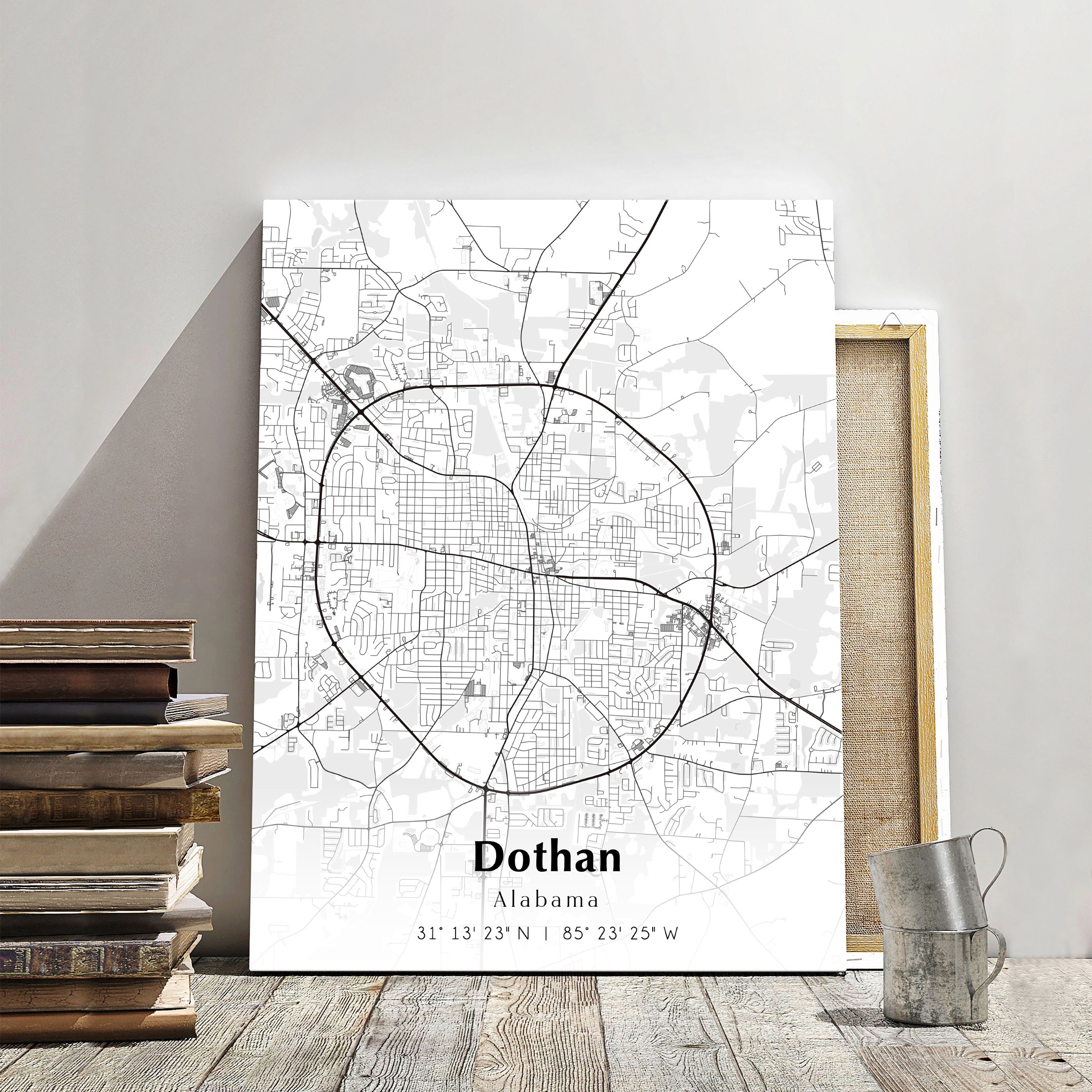 Dothan Alabama City Map