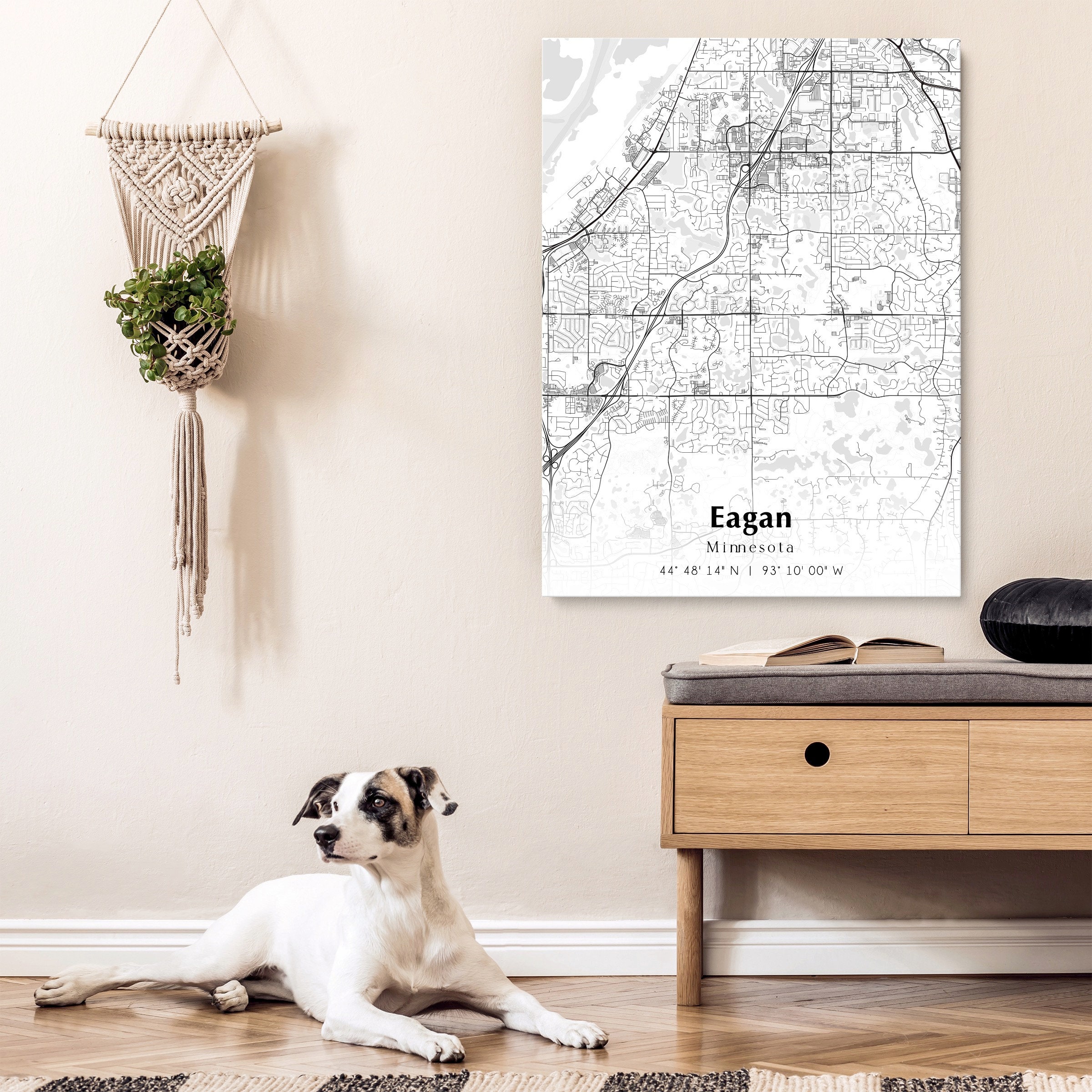 Map of Eagan Digital File Modern City Map Eagan Printable - Etsy