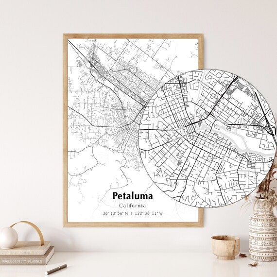 City Of Petaluma Ca Map