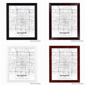 Springfield City Map Print, Springfield Missouri Map Poster, USA City ...