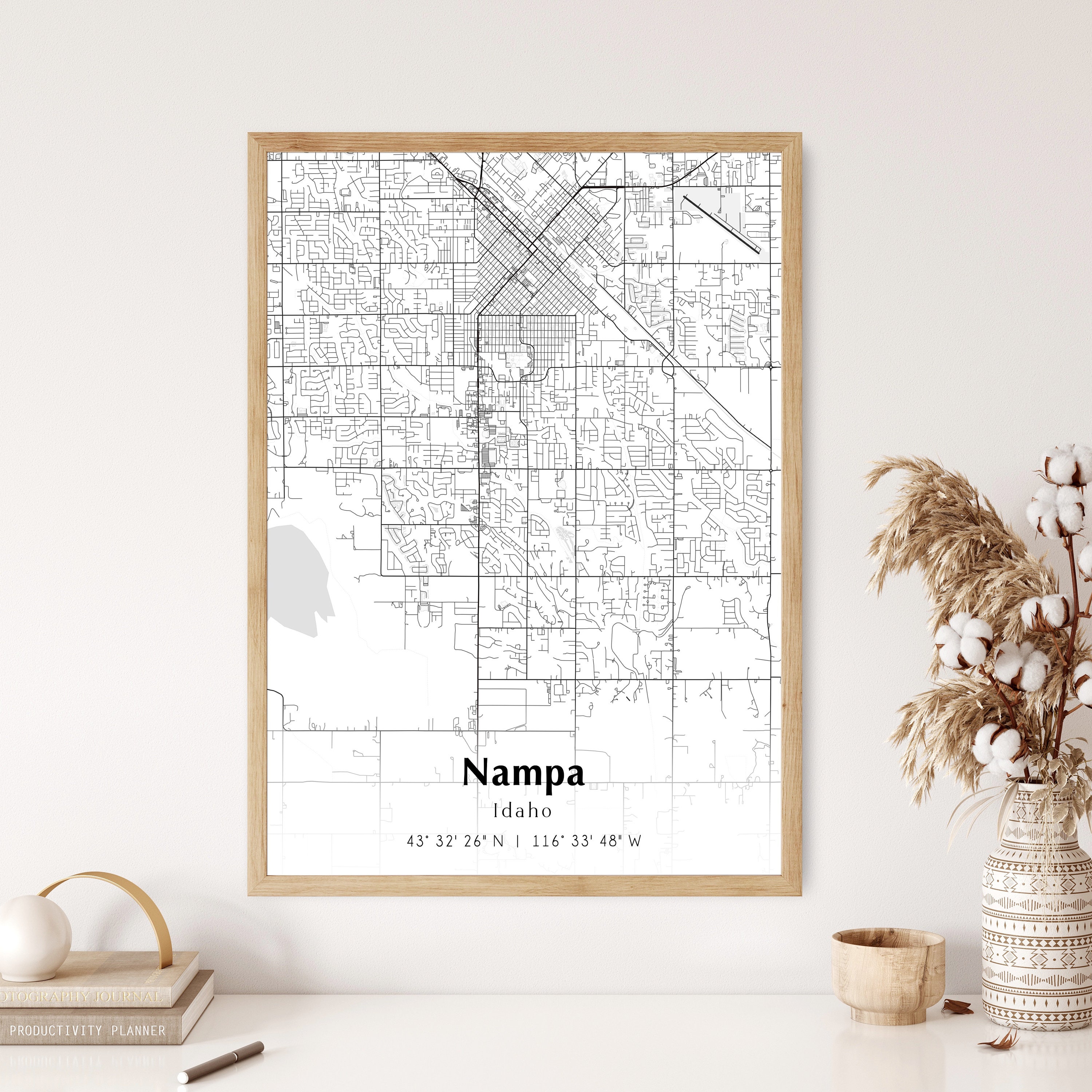 Map of Nampa Idaho Digital File Nampa City Printable Map - Etsy