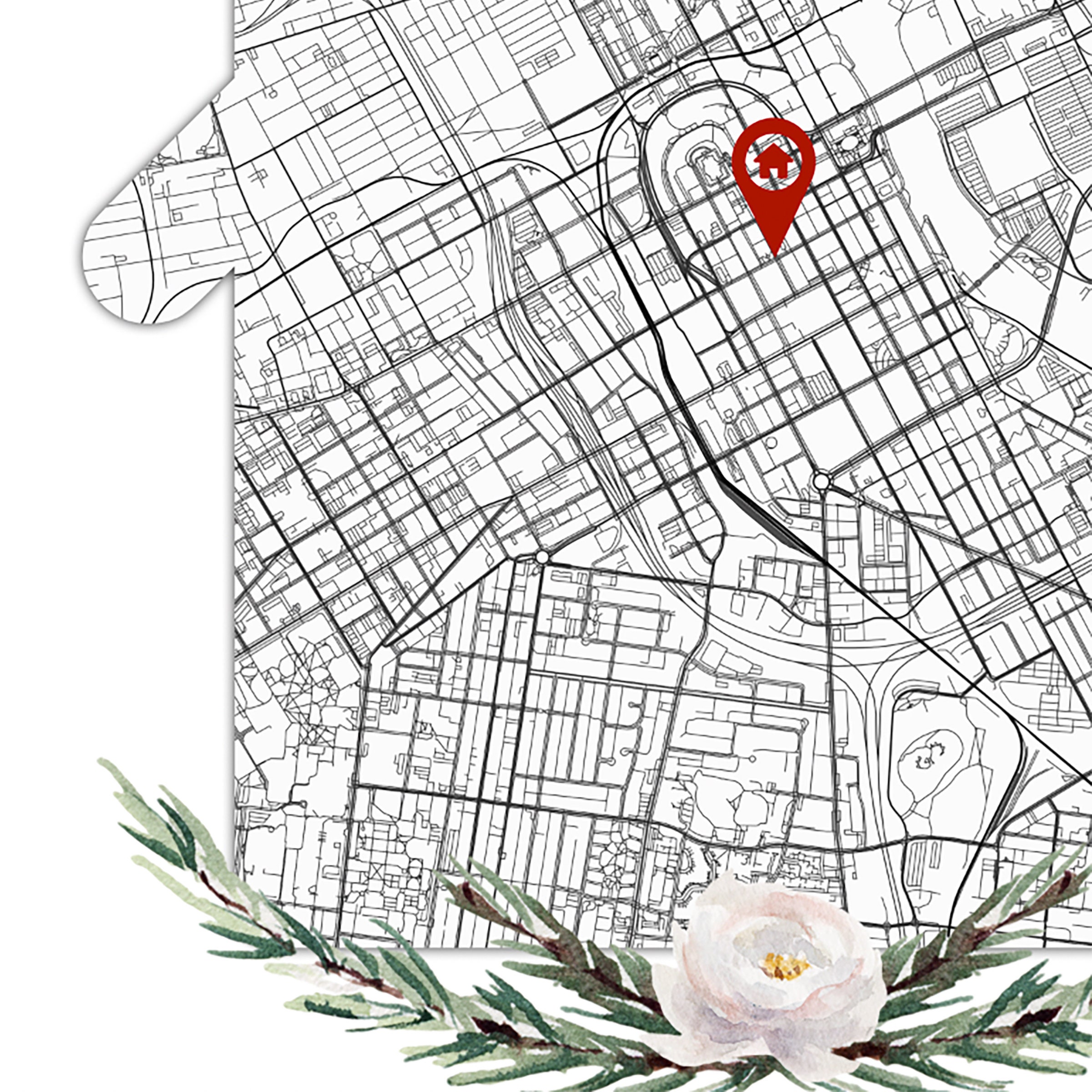 Housewarming Gift, Our First Home, House Map, First Home Gift for ...