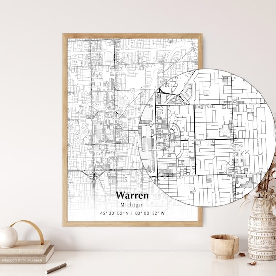 City Of Warren Michigan Map