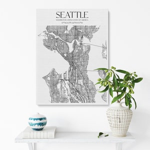 Custom Map Canvas, Your City Map Canvas, Wall Art Map Print, Map Poster ...