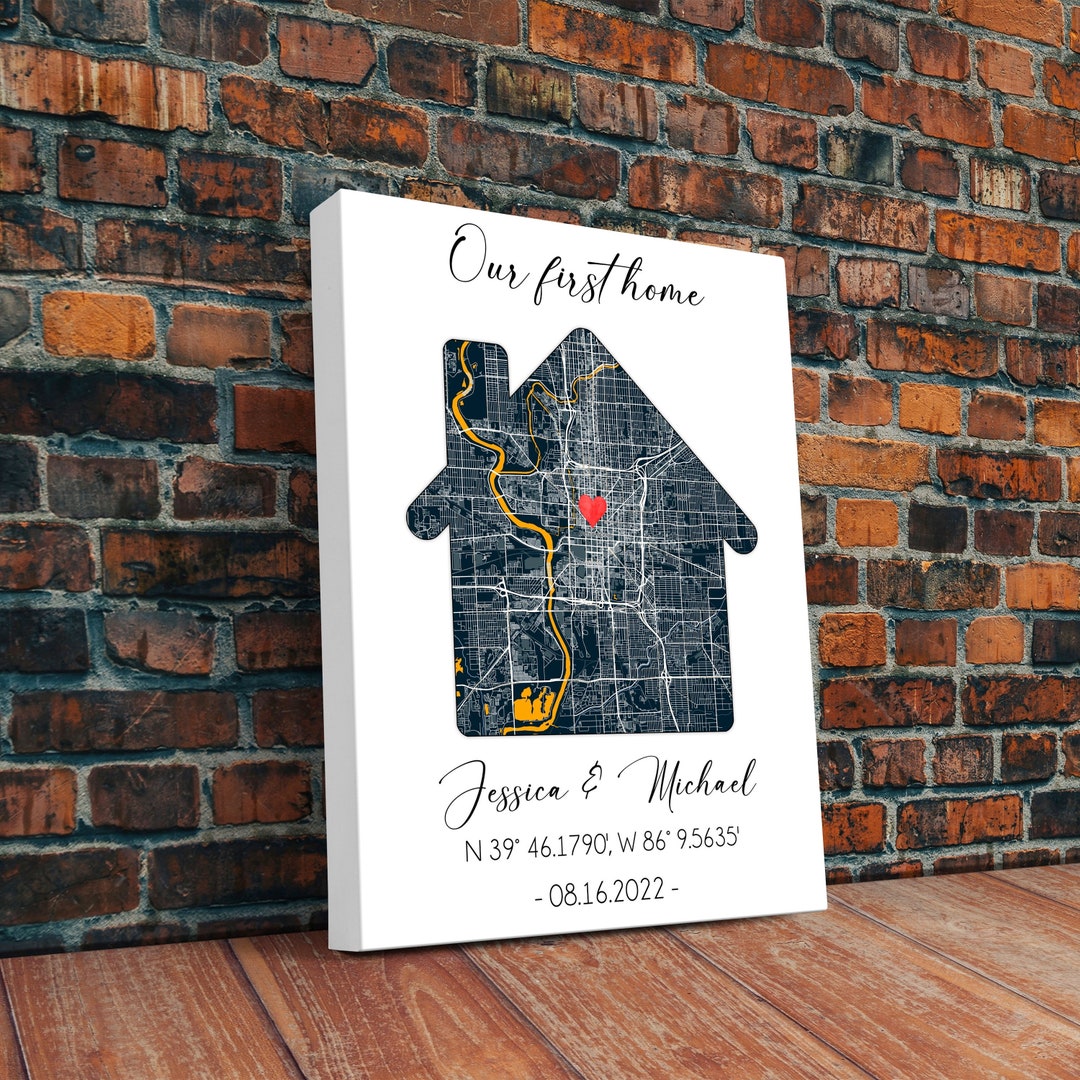 Custom House Map Art Print, Your House Map Print, Housewarming Gifts ...