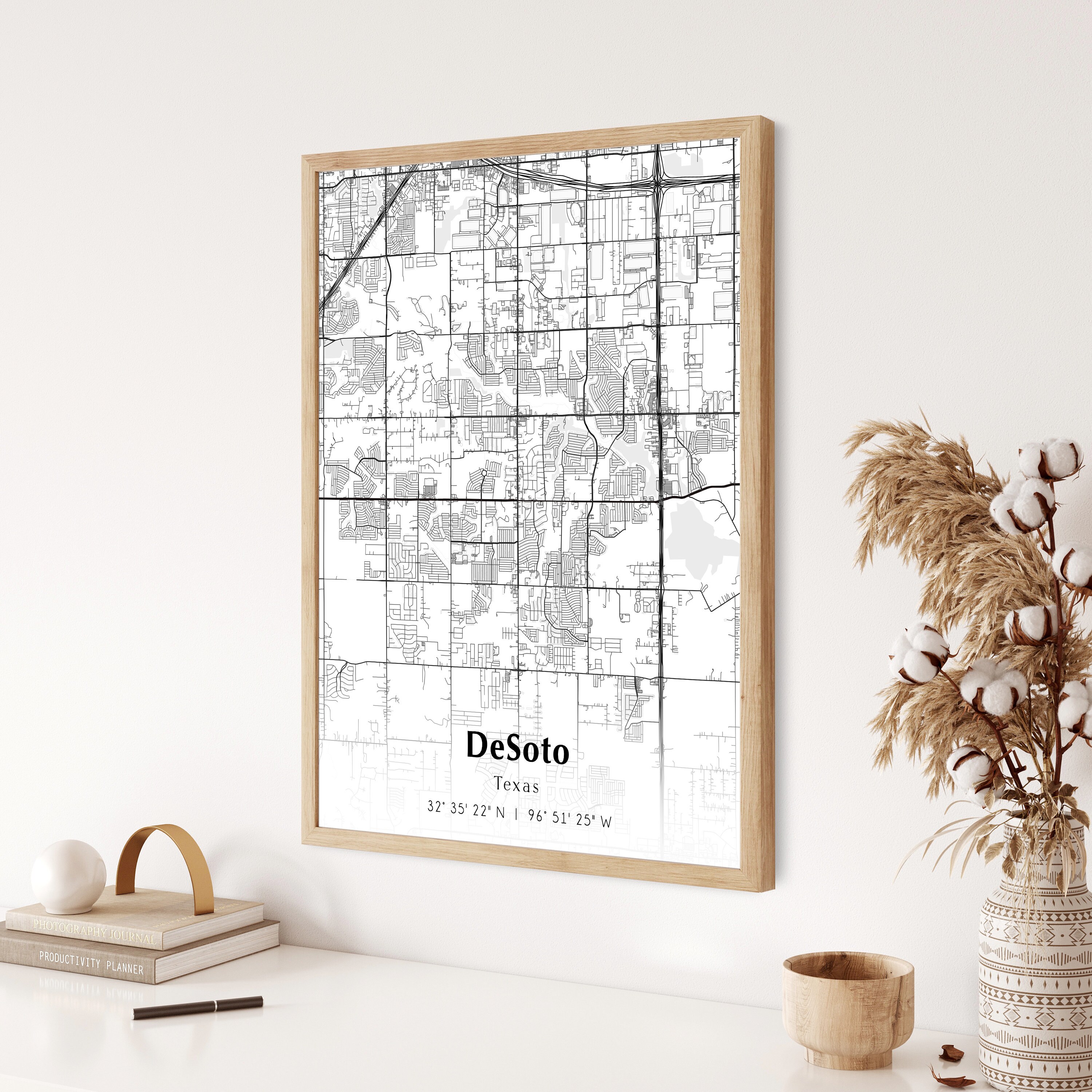 Map of Desoto Digital File Modern City Map Desoto Printable - Etsy
