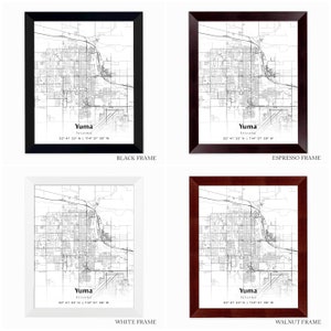 Yuma City Map Print, Yuma Arizona Map Poster, USA City Street Map, Map ...