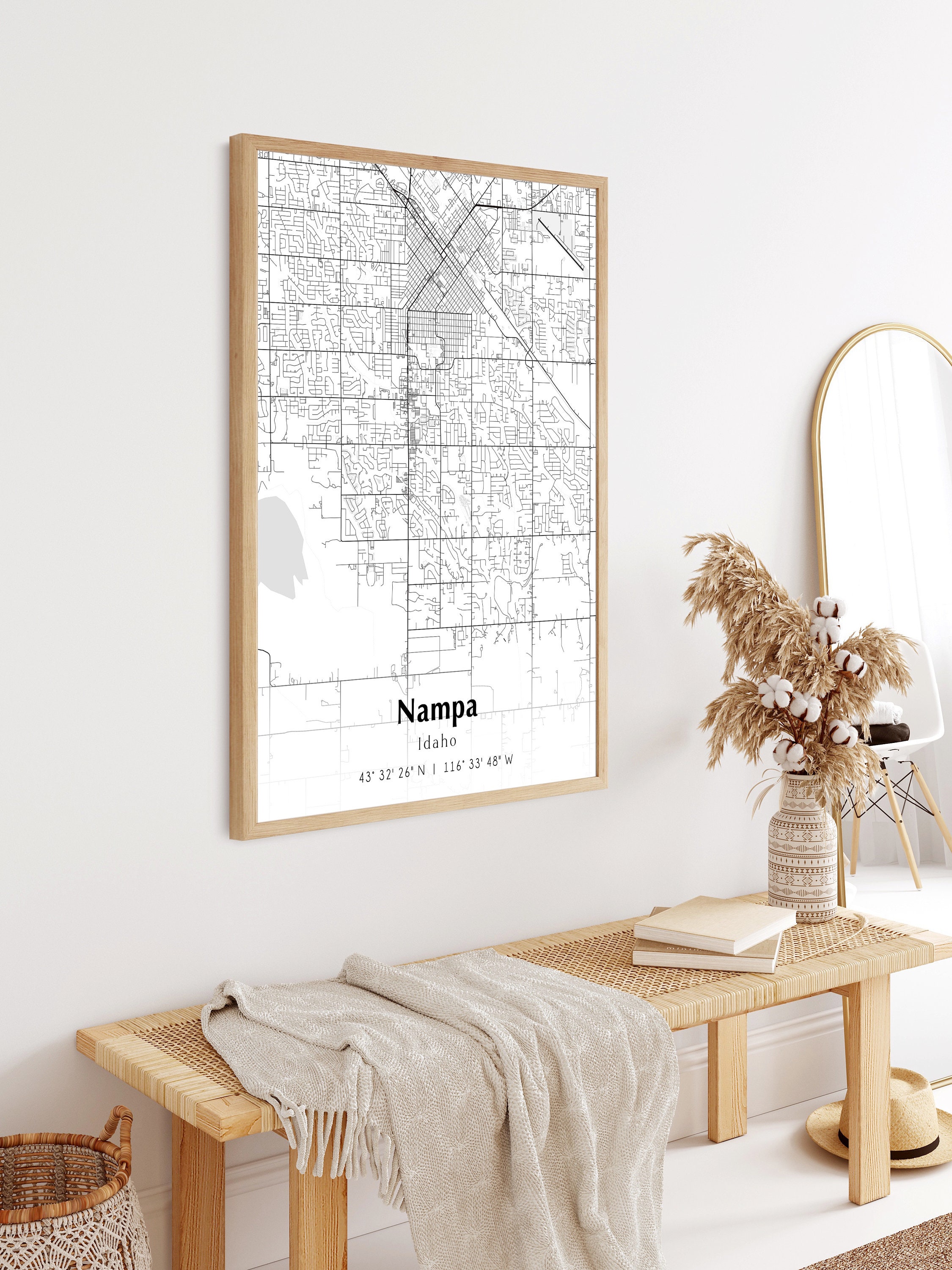 Map of Nampa Idaho Digital File Nampa City Printable Map - Etsy