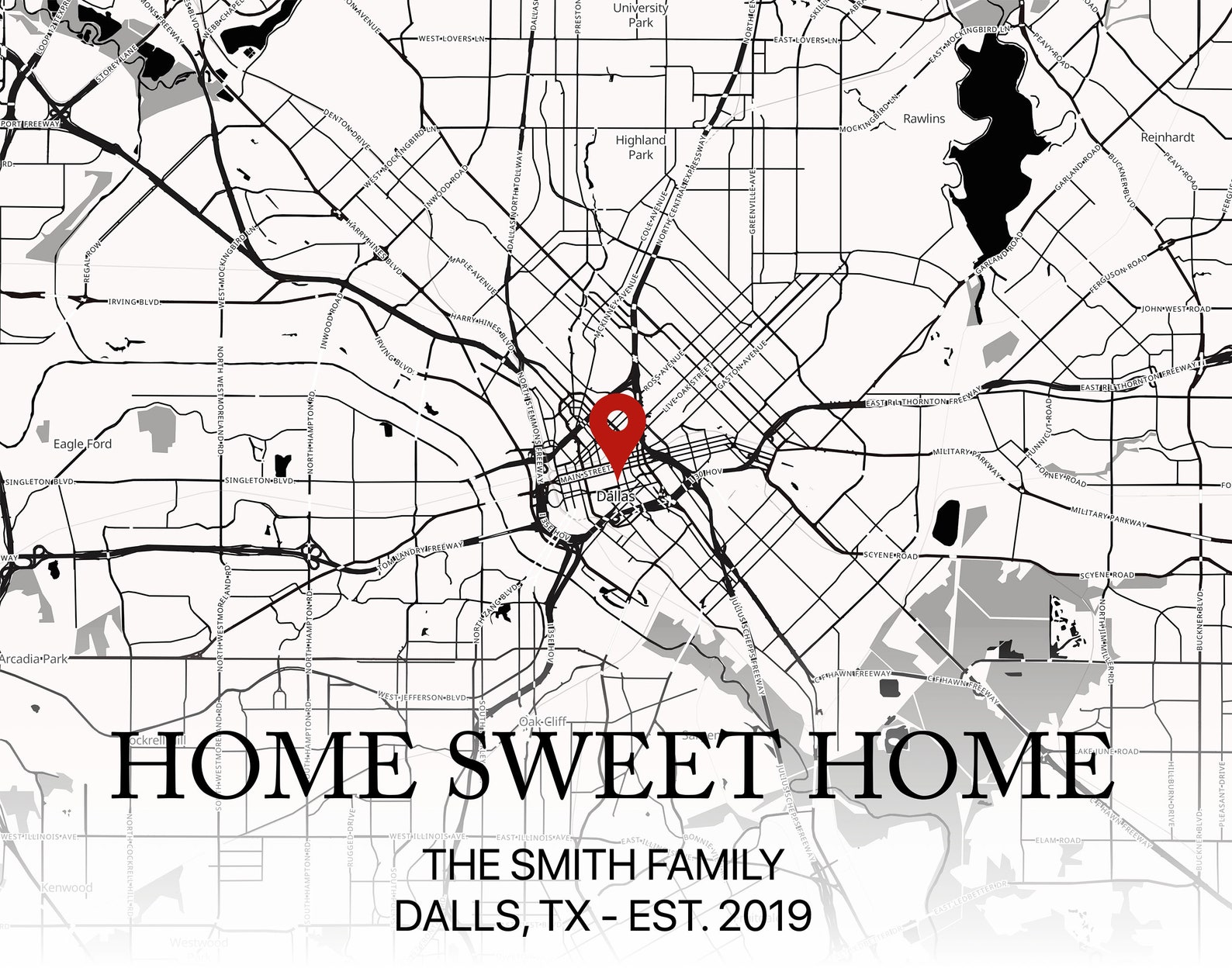 Home Wall Map Sign Family Canvas Sign Canvas Print Map - Etsy