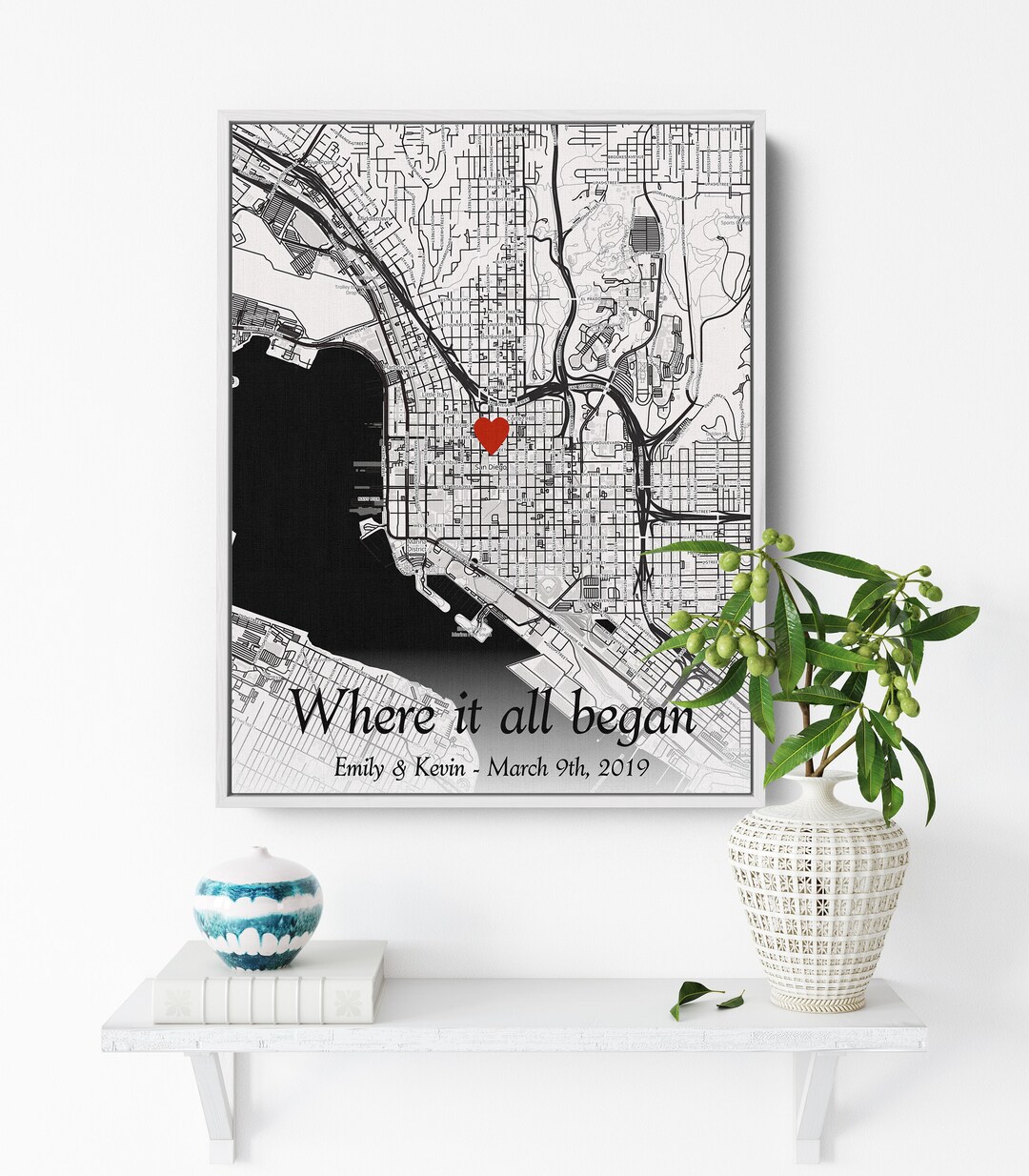 New House Map, New Homeowner Gift, Homeowner Gift Idea, Personalized ...