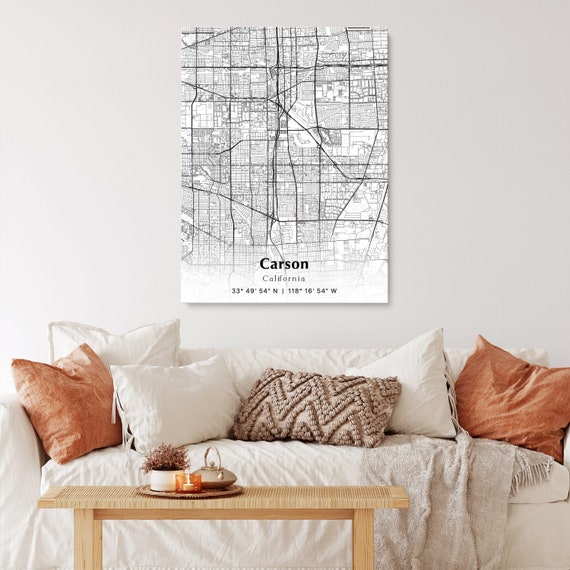Carson City California Map