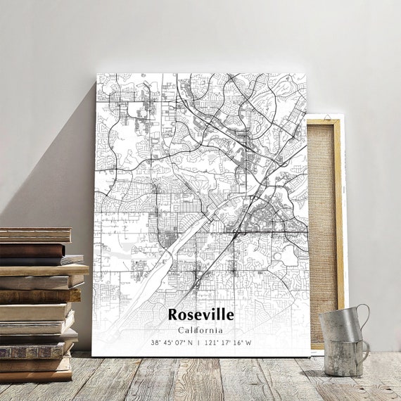 Mapa De Roseville, California