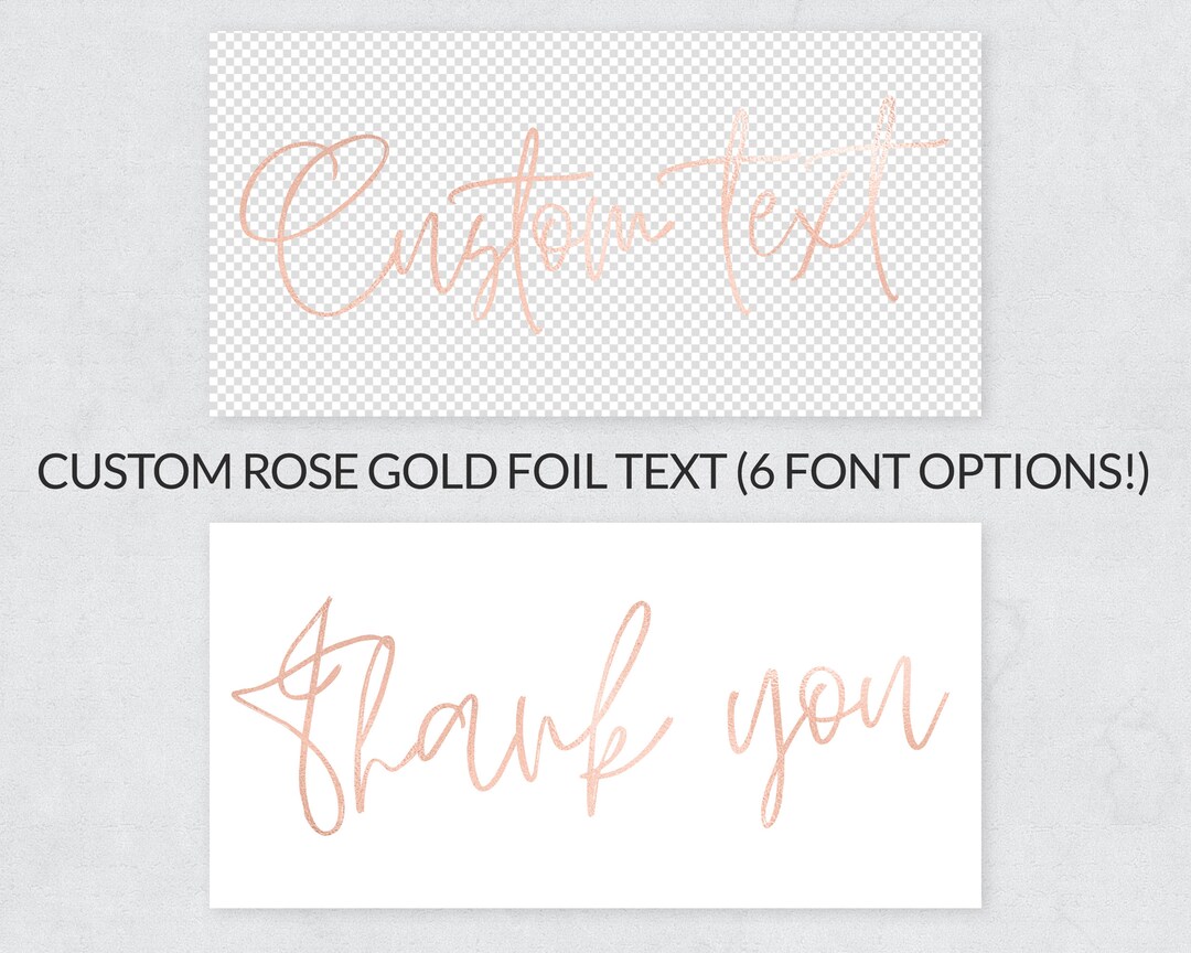 Custom Rose Gold Lettering / Custom Rose Gold Letters / Bespoke Gold ...