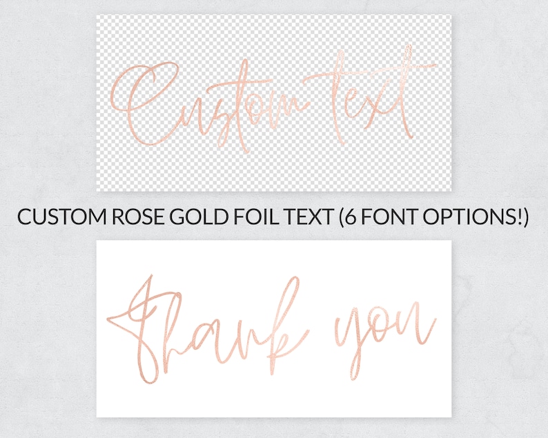 Custom Rose Gold Lettering / Custom Rose Gold Letters / Bespoke Gold ...