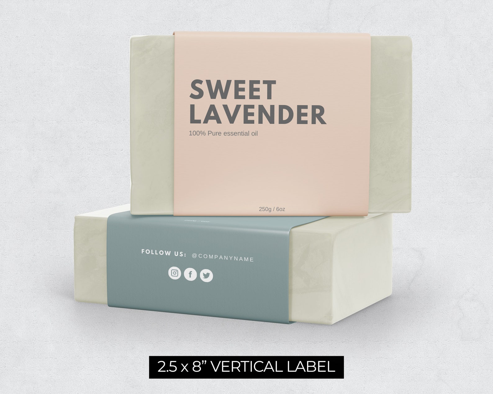 Big & Bold Soap Label Template / Editable Soap Wrap Around | Etsy