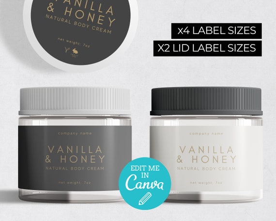 Gold Product Label Template / Editable Wrap Around Label | Etsy UK