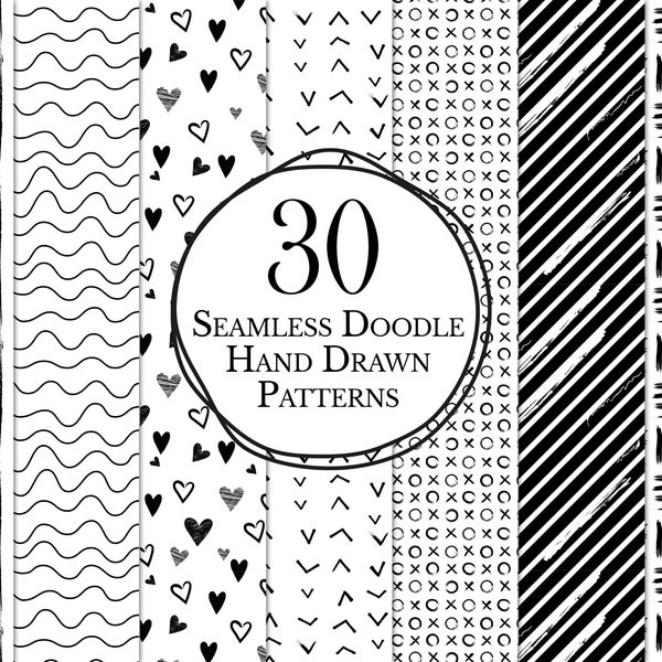 Doodle Patterns - Etsy