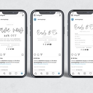 Price List Template for Instagram / Instagram Price List Template for ...