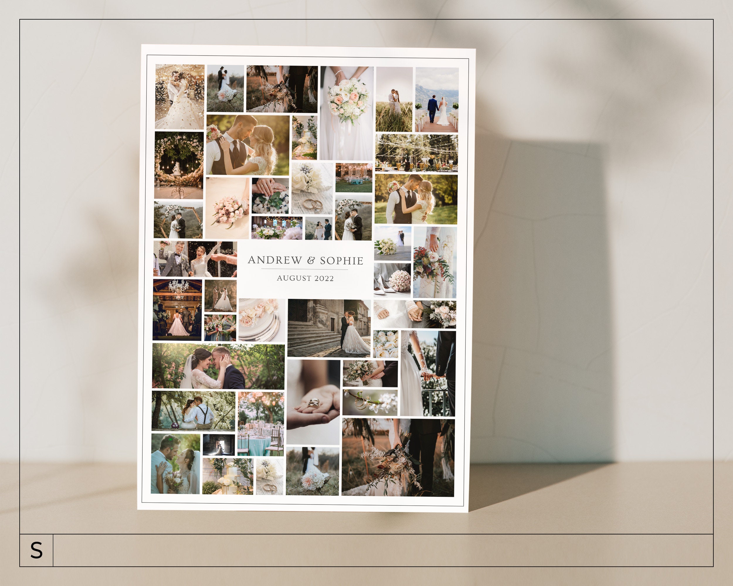 Scrapbook Photo Collage Template / Editable Photo Collage / - Etsy