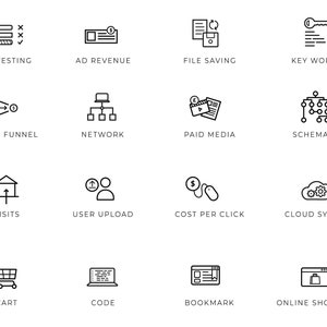 Marketing Icon Pack / 630 Digital Marketing Icons / UX Icons / Digital ...