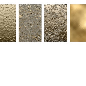 20 Gold Metallic Digital Paper Textures // Gold Foil Texture // Crinkle ...