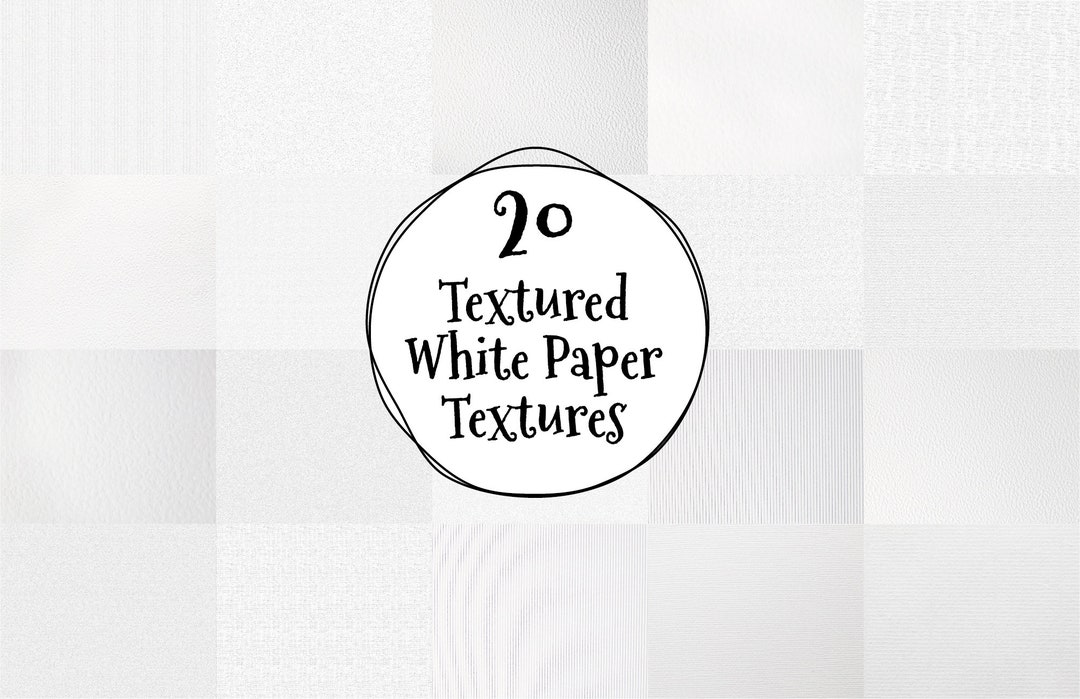 20 White Paper Textures Vol I // Digital Paper Backgrounds // High ...