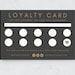 Minimalist Gold Loyalty Card Template / Editable Rewards Card - Etsy