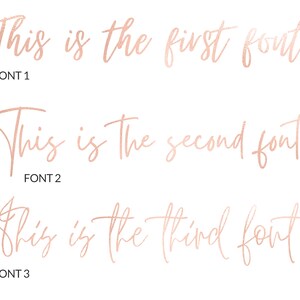 Custom Rose Gold Lettering / Custom Rose Gold Letters / Bespoke Gold ...