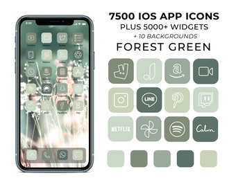 Green App Icons - Etsy
