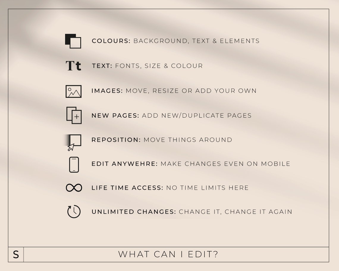 Editable Photo Collage Template / Horiztonal Photo Grid / Photograph ...