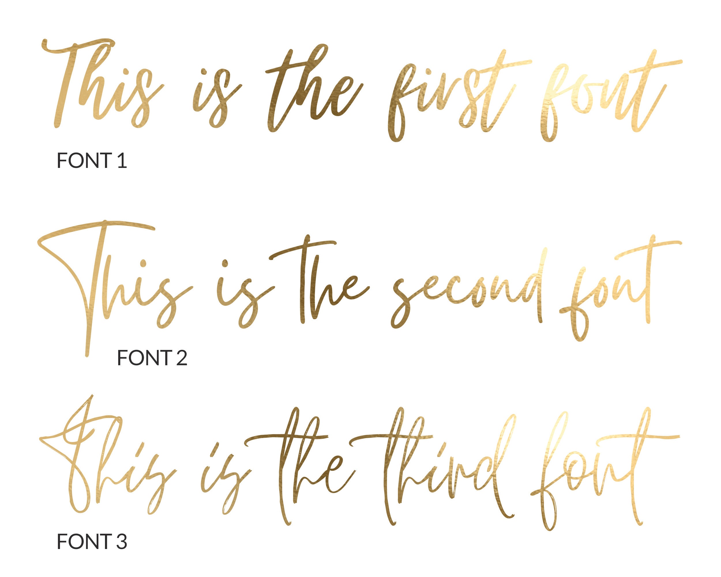 Custom Gold Lettering / Custom Gold Font / Gold Letters / | Etsy